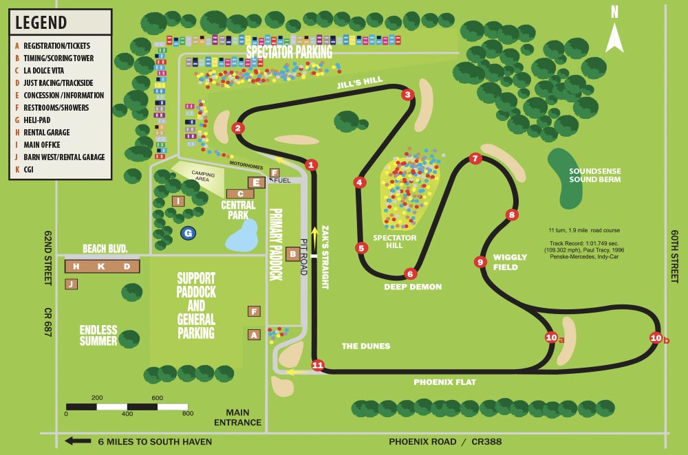 GingerMan Raceway - Track Maps